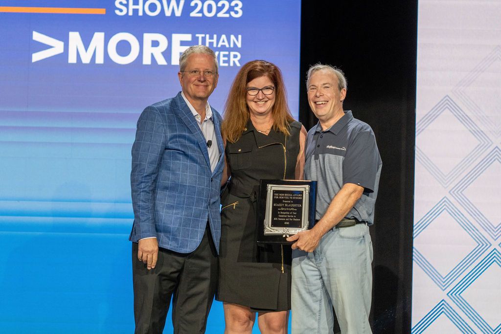 Stacey Slaughter Receives Rob Shema Servant Leader Award from ACA Connects - NCTI